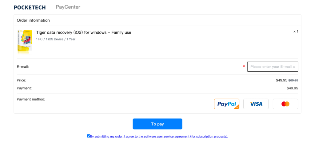 Tiger Data Recovery Payment Process: Infinite Data Solutions