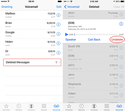 How to Recover Permanently Deleted Voicemail from iPhone (4 Methods ...